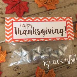 Turkey Thankful for You Treat Bag Topper {digital File} - Etsy