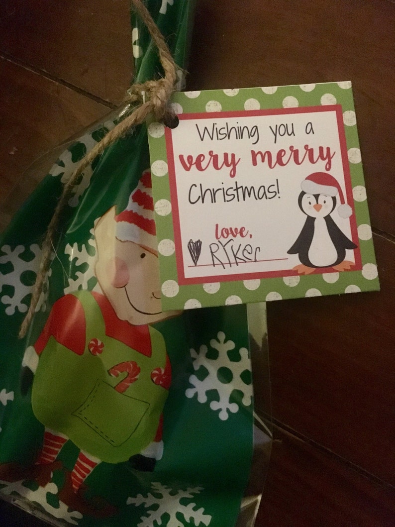 Cute Penguin Christmas Gift Tags {printable} - Etsy