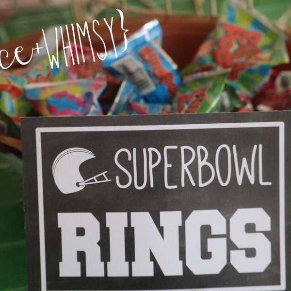 Super Bowl Printable Signs - Etsy
