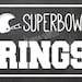Football Party Sign - Super Bowl Rings {digital} - Etsy