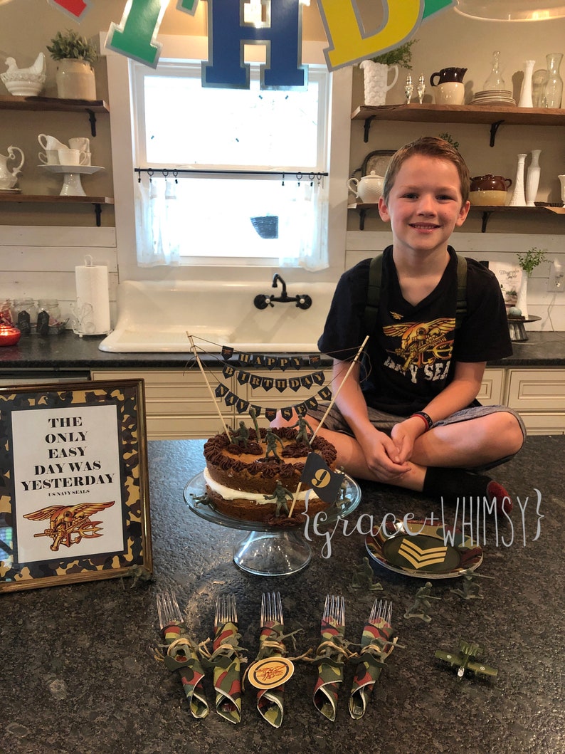 Navy Seal Party Cake Decorations | Etsy