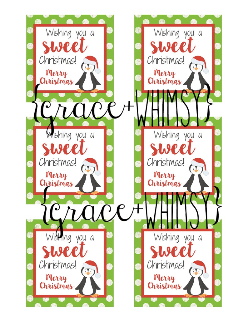 Wishing You a Sweet Christmas Gift Tag - Etsy