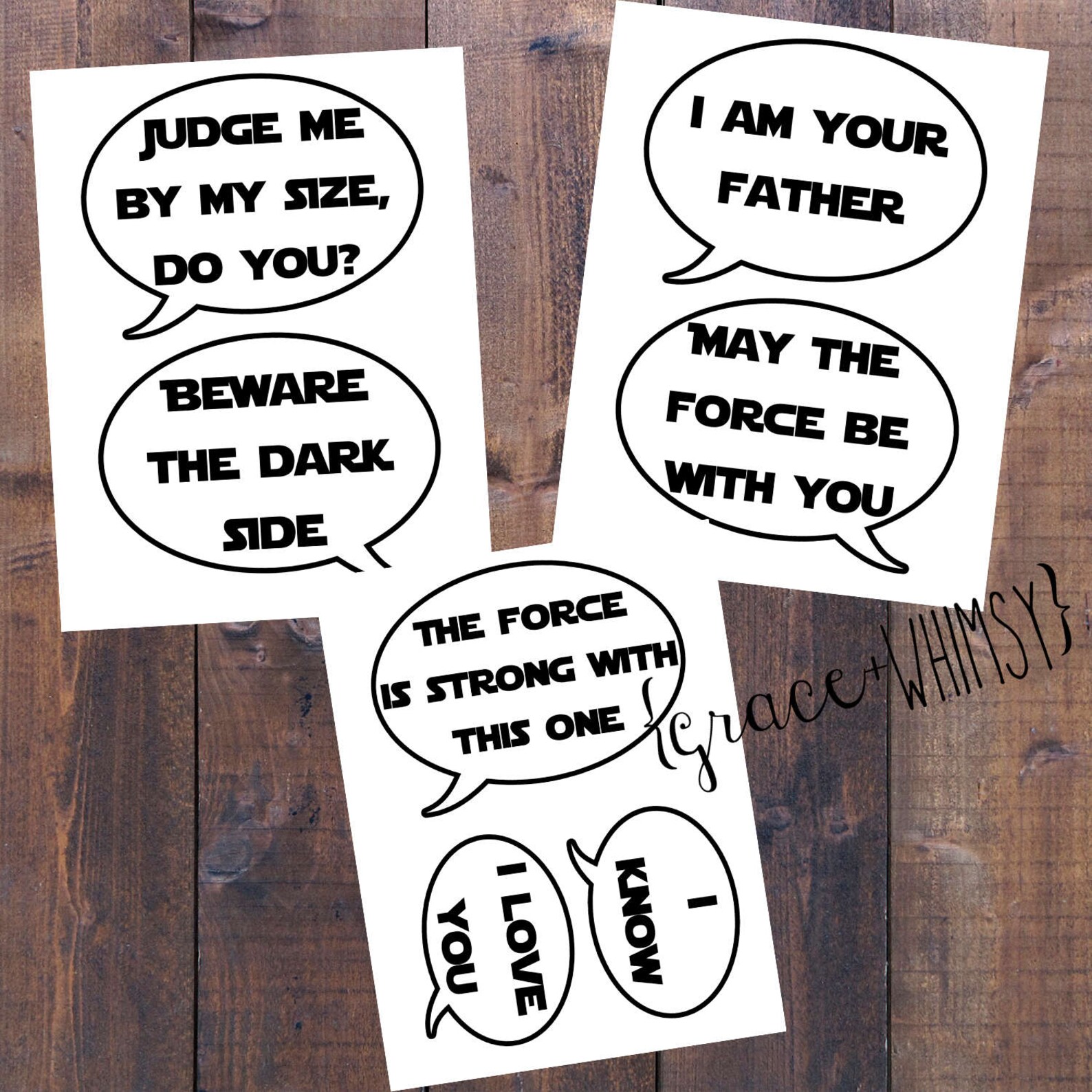 Star Wars Party Photo Booth Prop Word Bubbles - Etsy