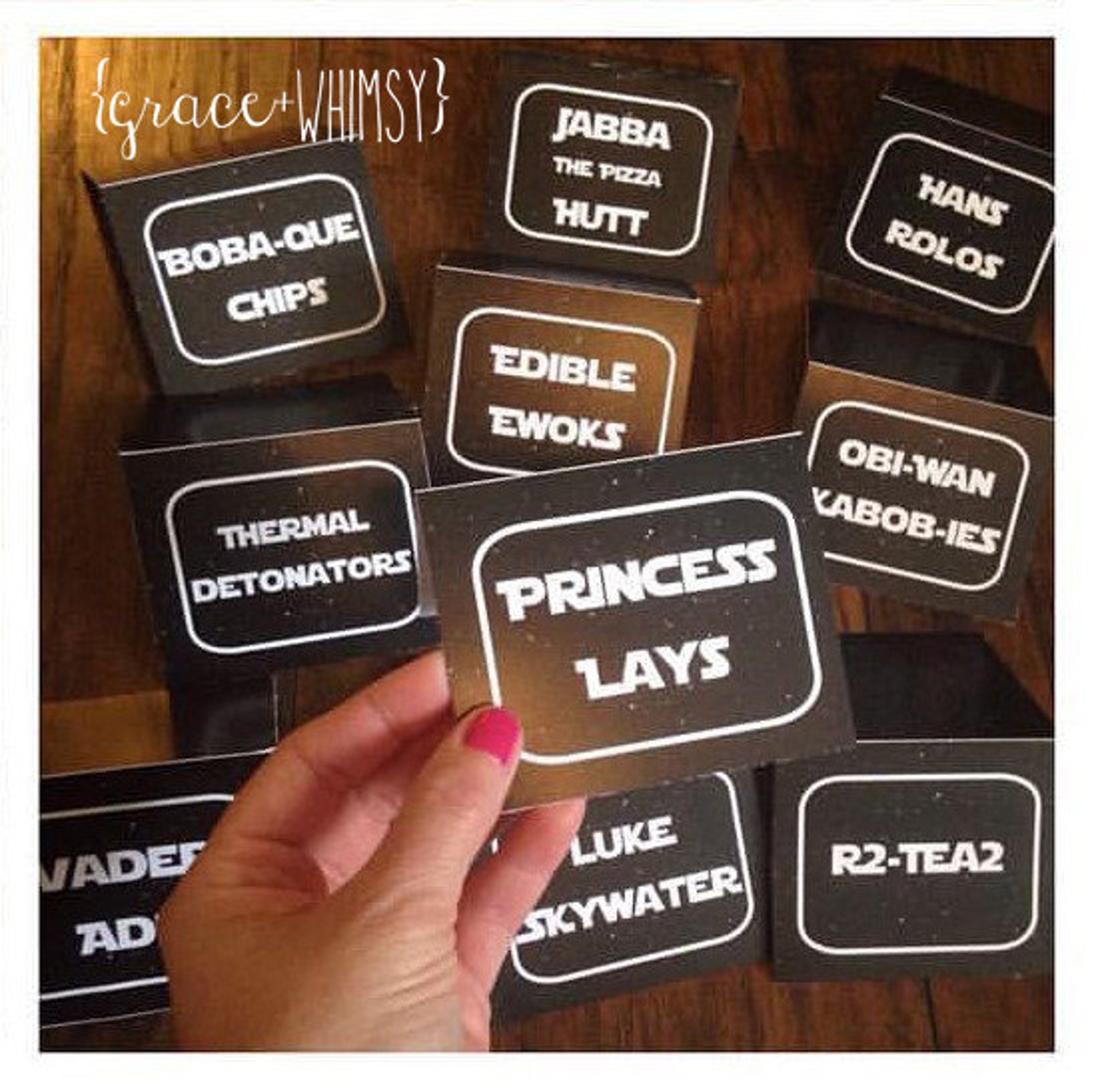 Star Wars Party Food/drink Labels digital 10 Labels - Etsy