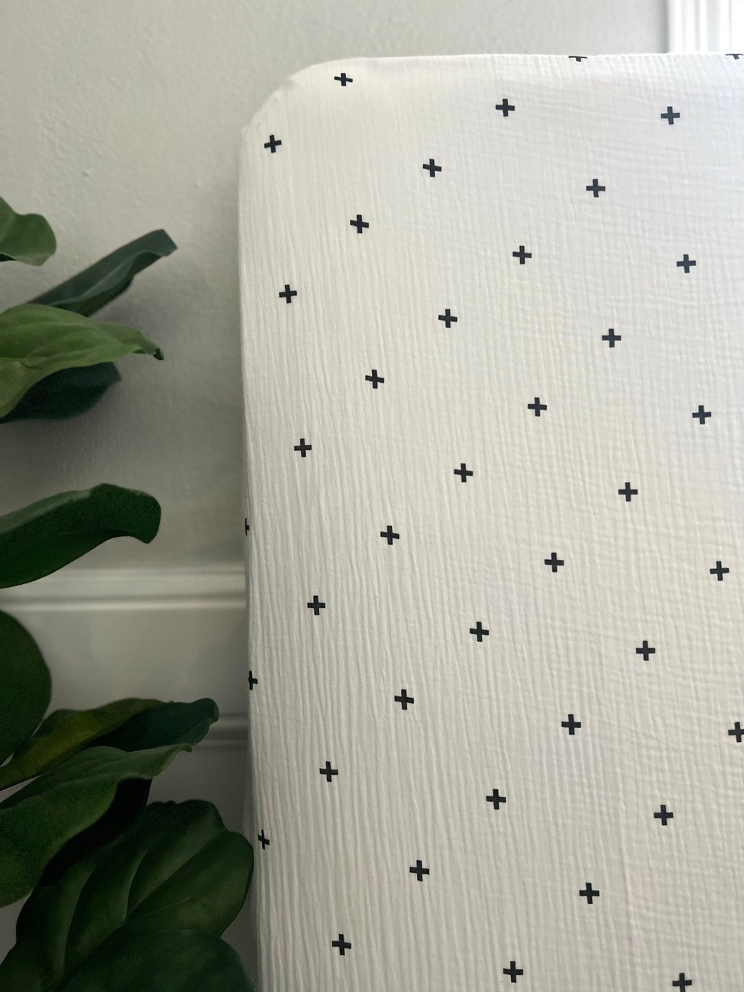 Muslin Material Black and White Swiss Cross - Etsy