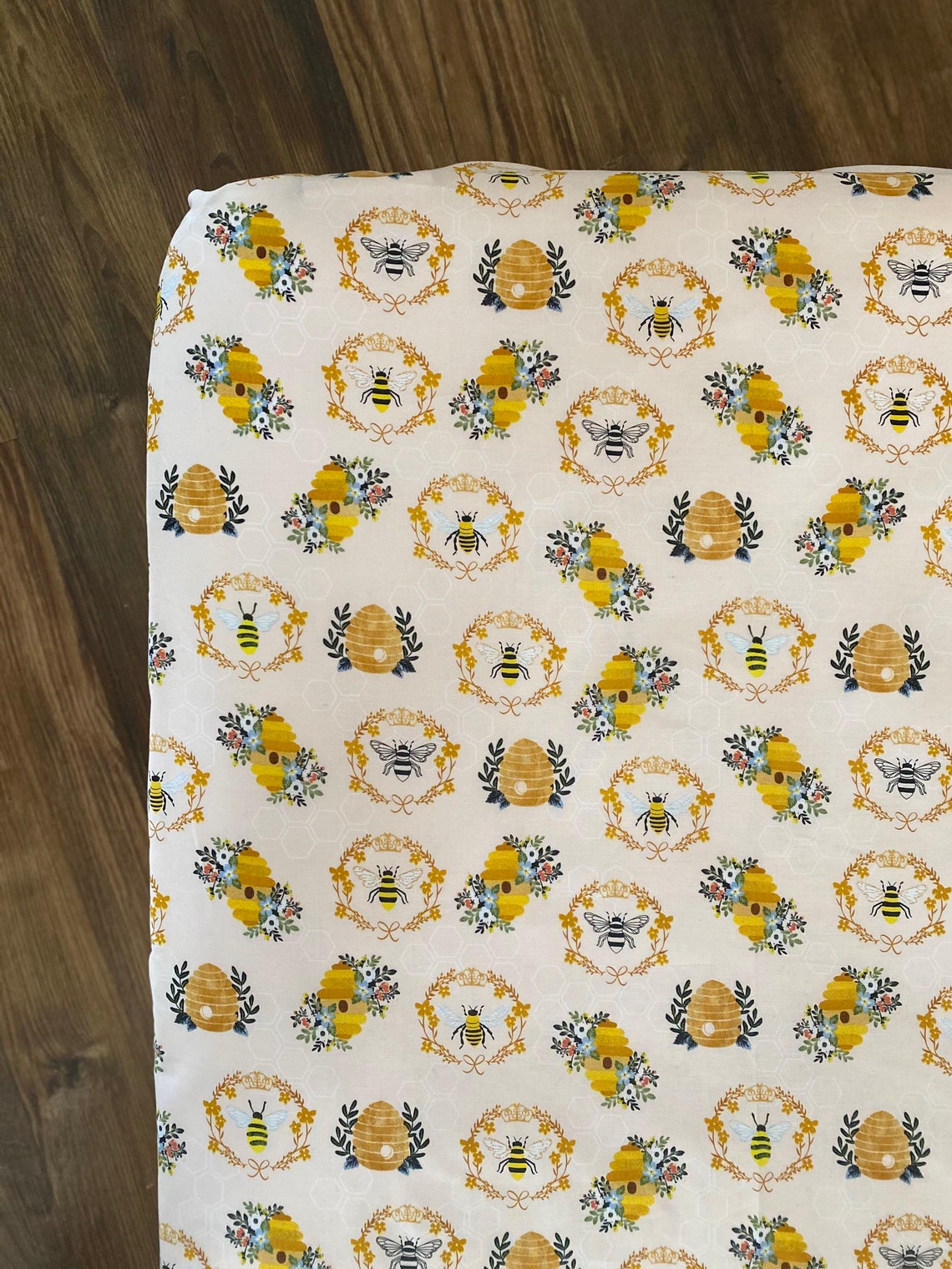 Pink Bee Hive Fitted Crib Sheets - Etsy
