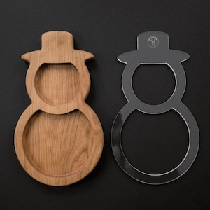 Snowman ROUTER TEMPLATE | Make Holiday Serving Trays Using a Router ...