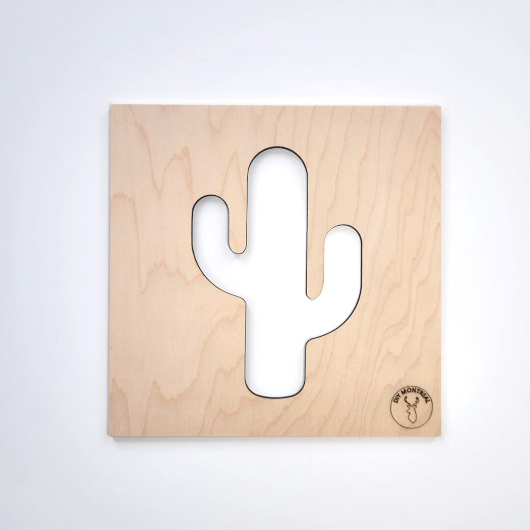 Cactus Router Inlay Template | Plywood Template for Creating Epoxy or ...