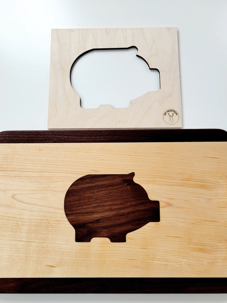 Pig Profile Router Inlay Template Plywood Template for Creating Epoxy ...