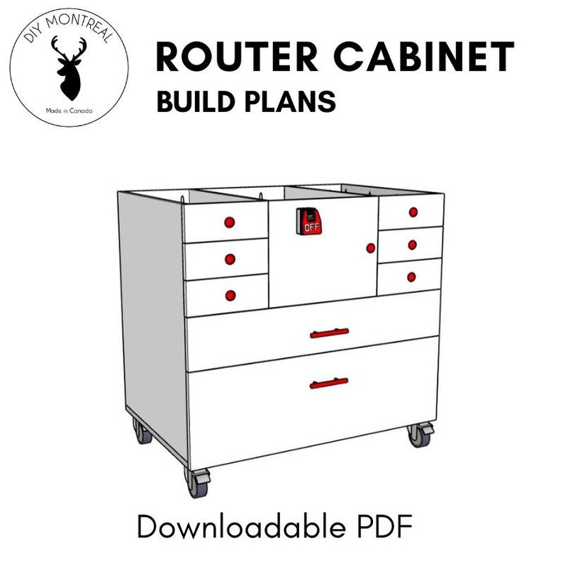Router Cabinet | PDF Build Plans - Etsy
