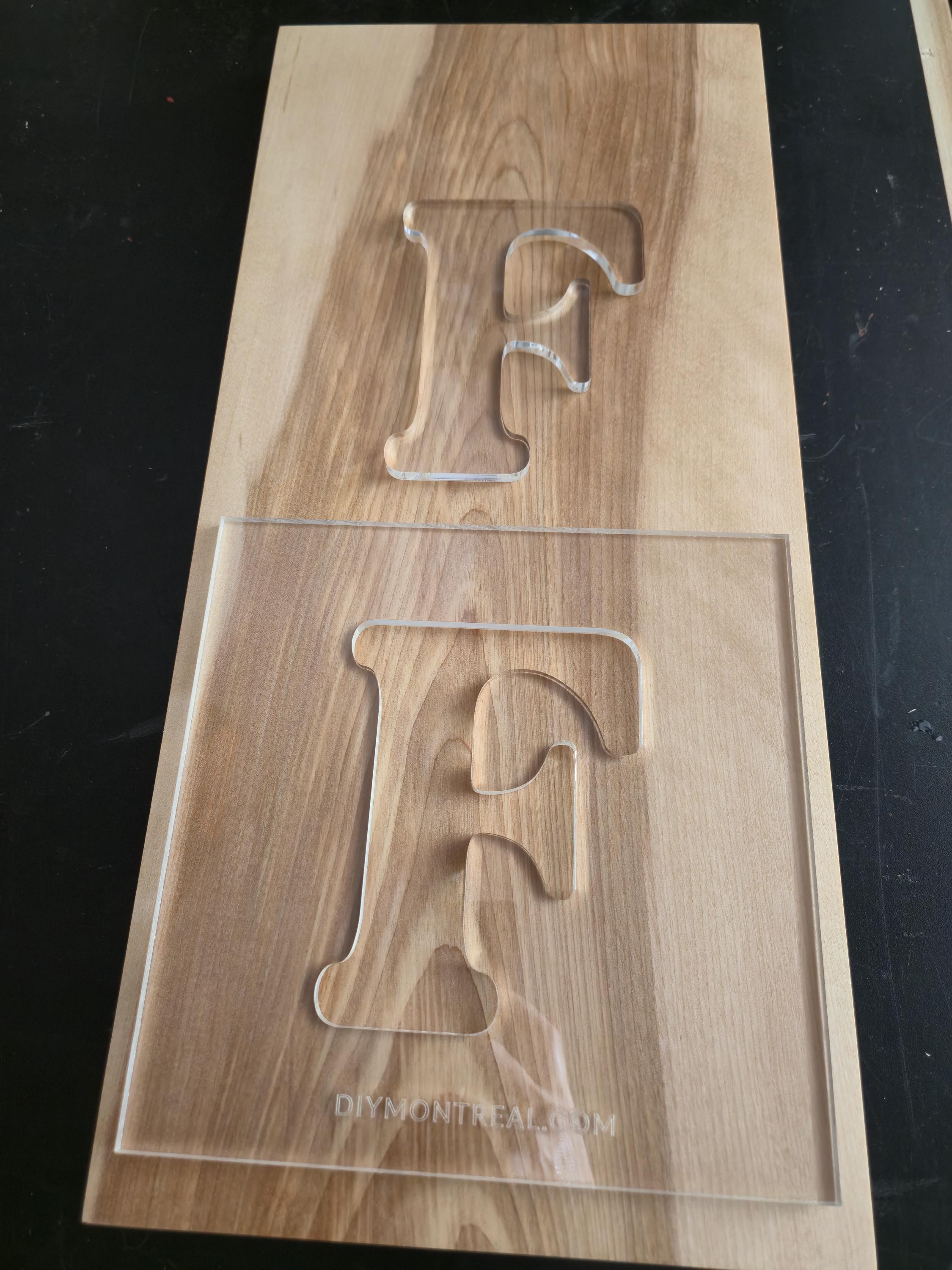 Letter Router Templates | Acrylic Router Template | Letters of the ...