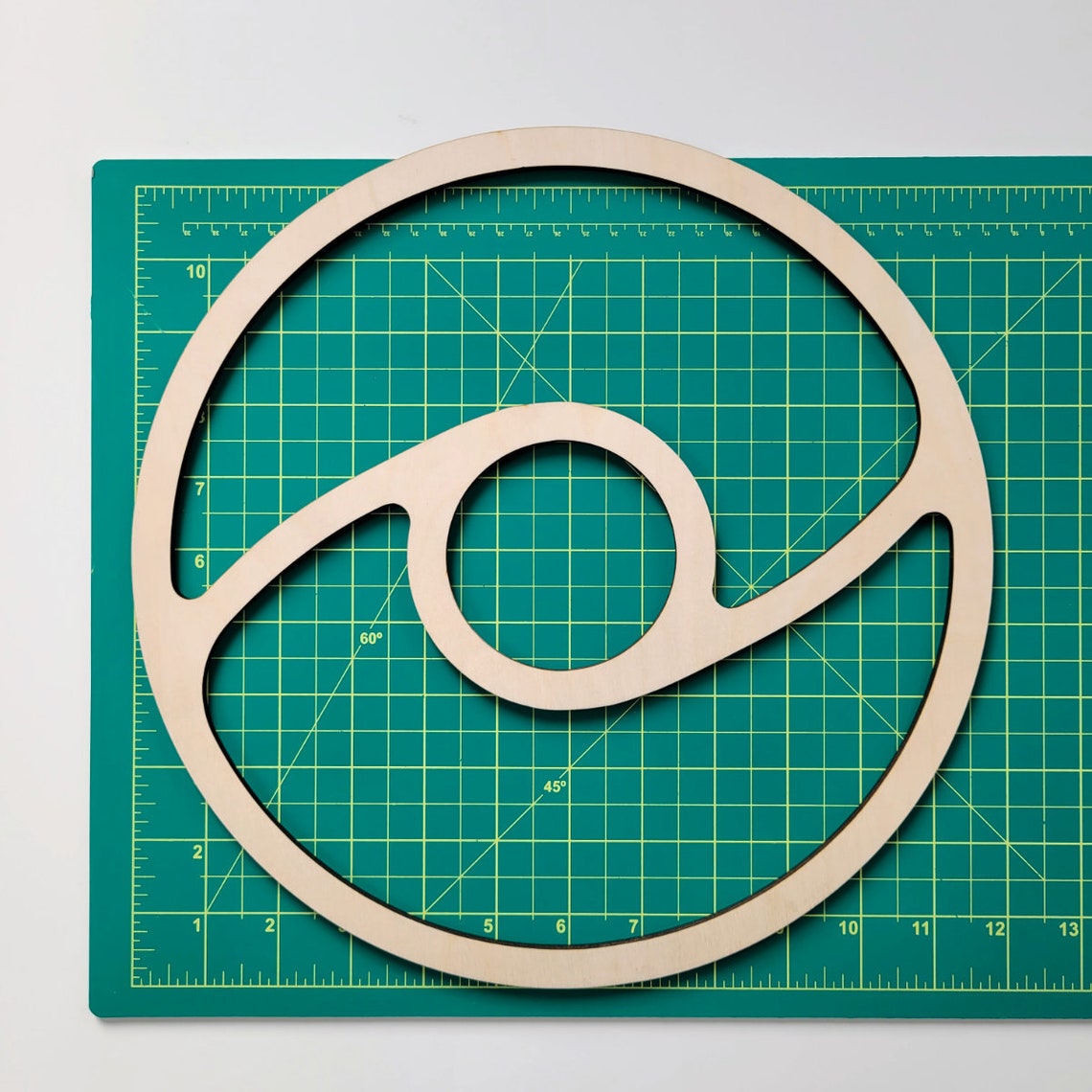 Round Swirl 2 Serving Tray ROUTER TEMPLATE Plywood Template for ...