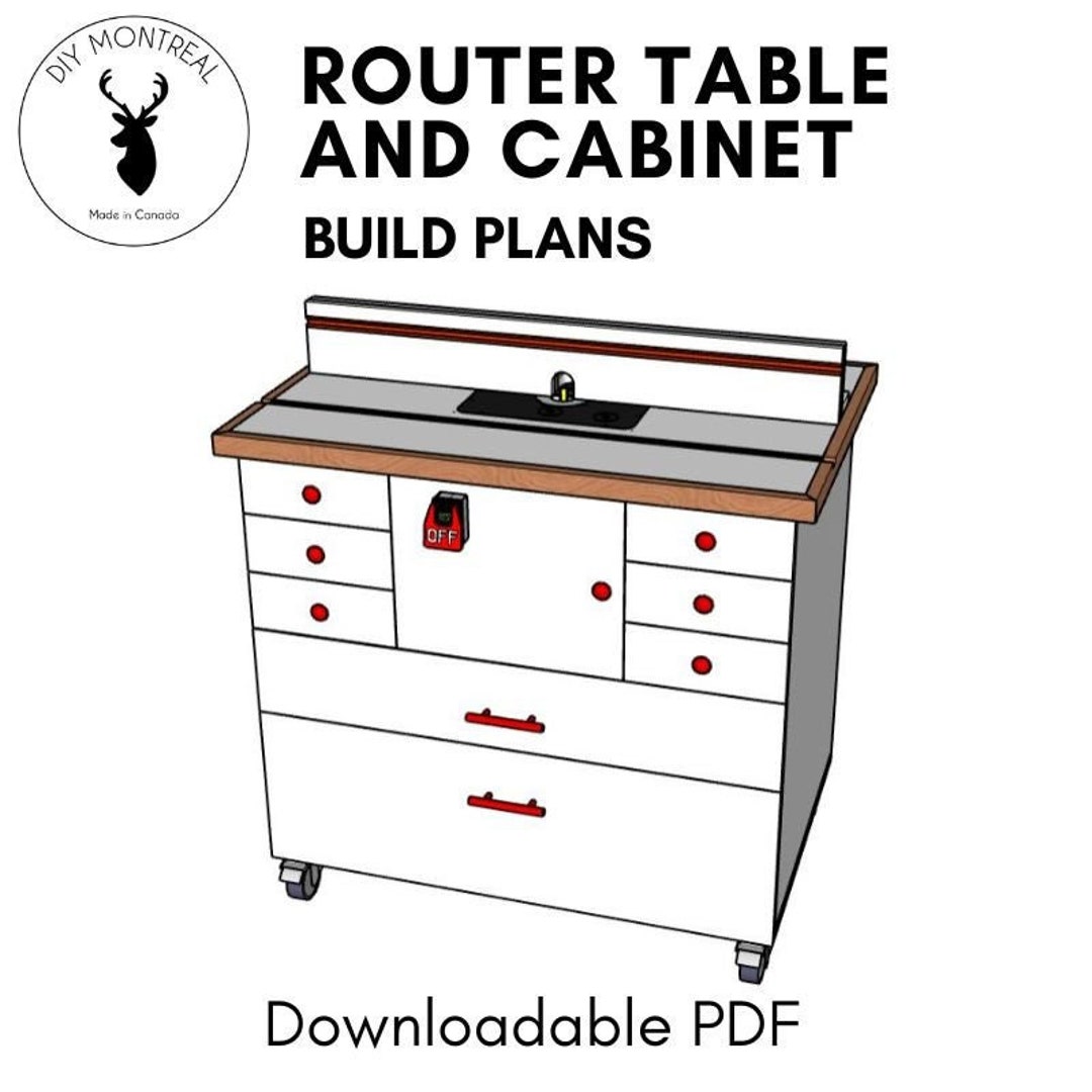 Router Table and Cabinet | PDF Build Plans - Etsy