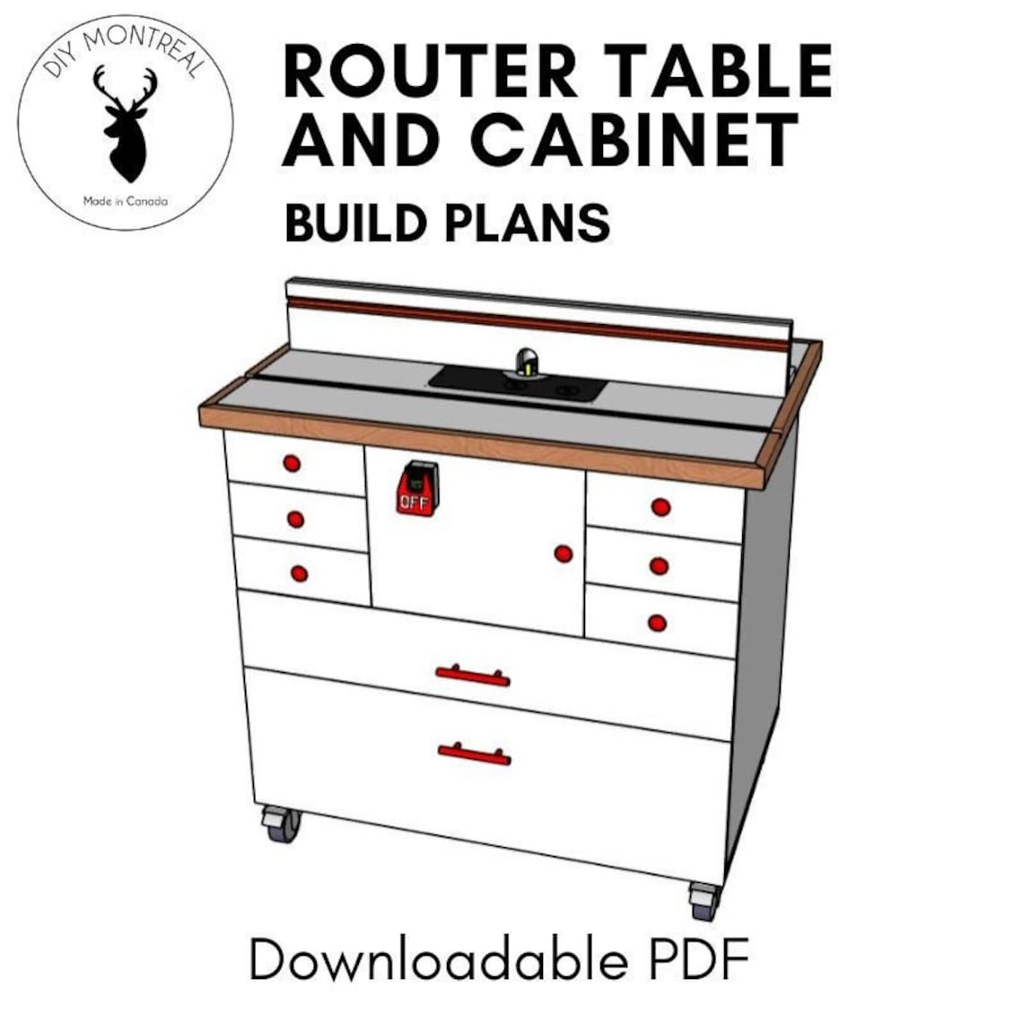 Router Table and Cabinet | PDF Build Plans - Etsy