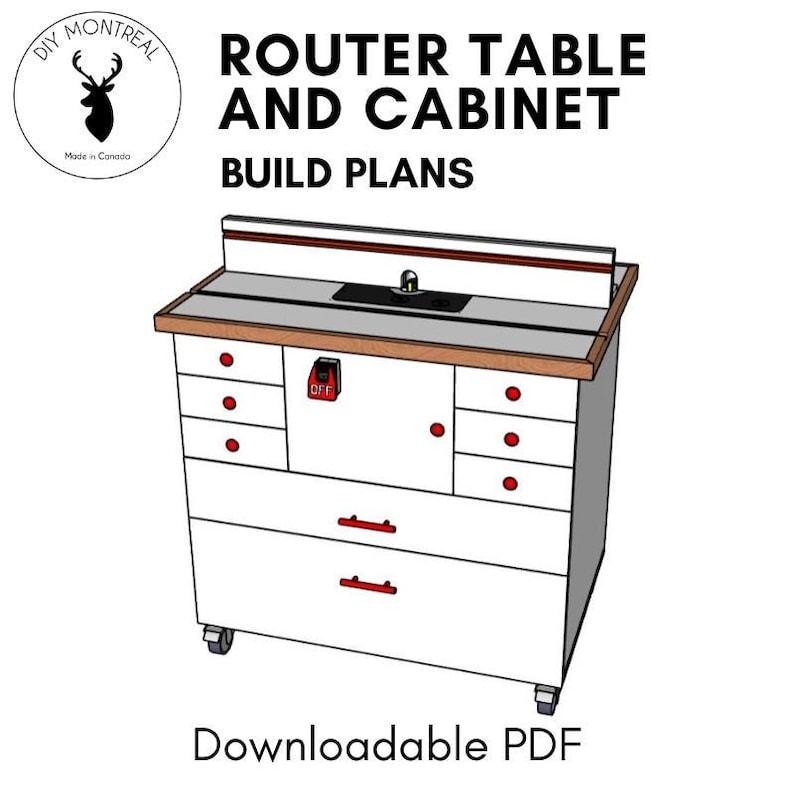 Router Table and Cabinet | PDF Build Plans - Etsy