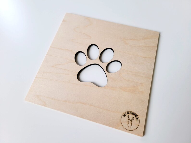 Paw Print Router Inlay Template Plywood Template for Creating Epoxy or ...