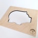 Pig Profile Router Inlay Template | Plywood Template for Creating Epoxy ...