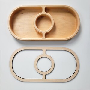 Oval 3-pocket Serving Tray ROUTER TEMPLATE | Template for Creating ...