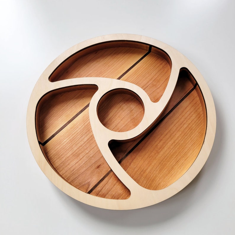 Round Swirl (3) Serving Tray ROUTER TEMPLATE | Template for Creating ...