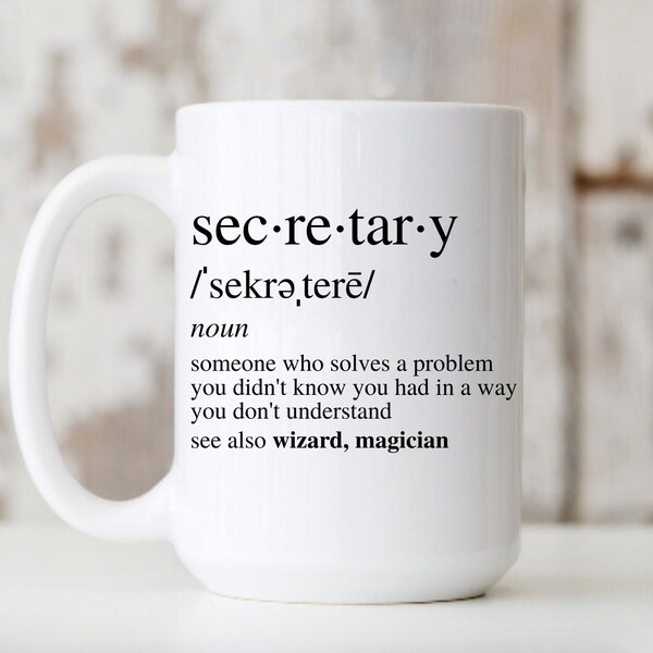 Secretary Mug - Etsy