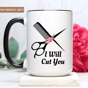 Hairdresser Gift, I Will Cut You, Gift for Hairdresser, Stylist Gift ...