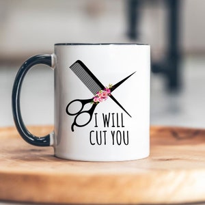 Hairdresser Gift, I Will Cut You, Gift for Hairdresser, Stylist Gift ...