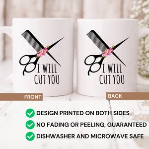 Hairdresser Gift, I Will Cut You, Gift for Hairdresser, Stylist Gift ...