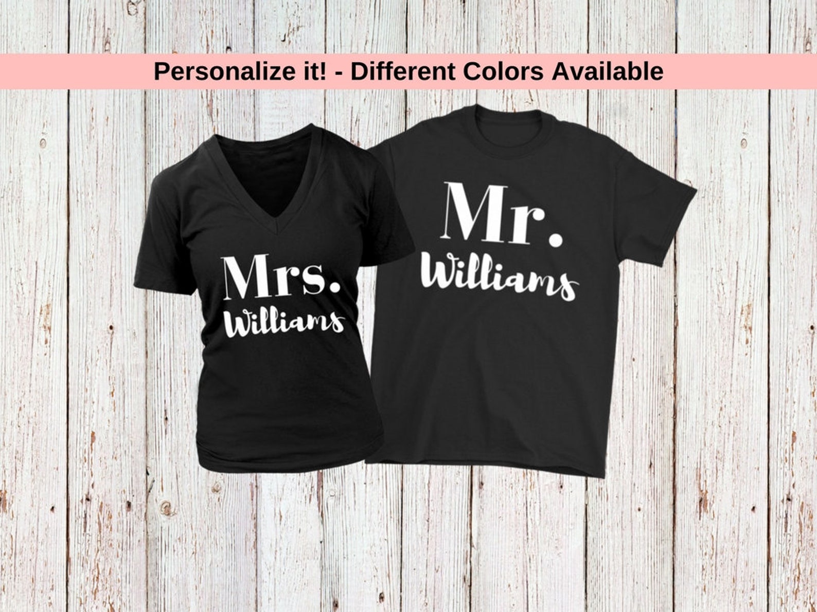 Mrs and Mr Shirts Mr and Mrs Shirts Couples Shirts | Etsy