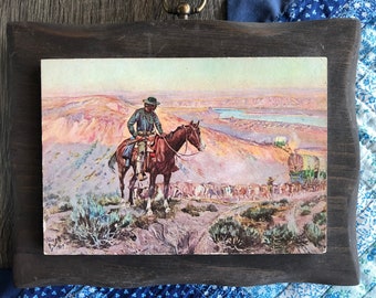 Vintage western art | Etsy