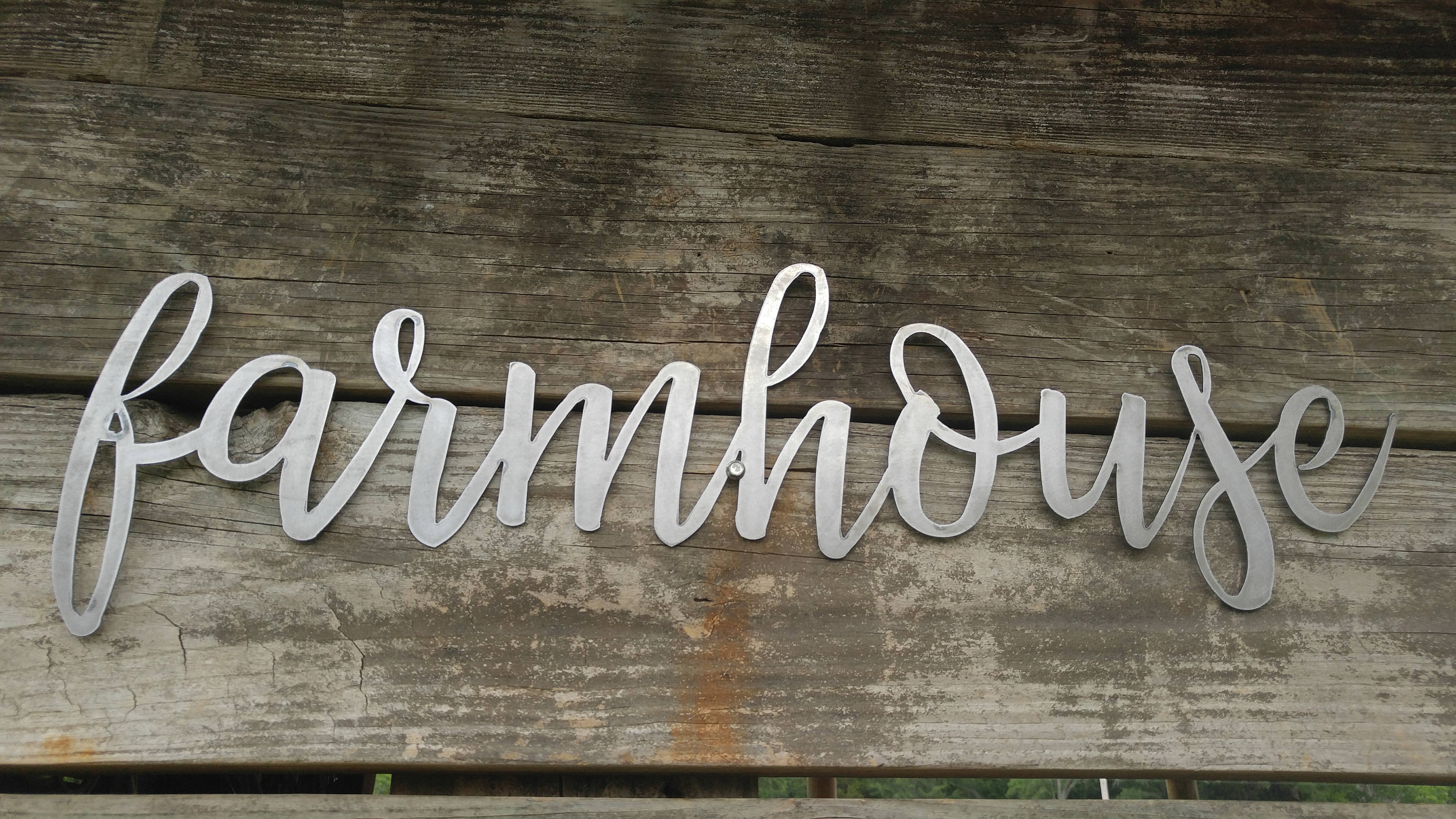 Farmhouse Metal Words