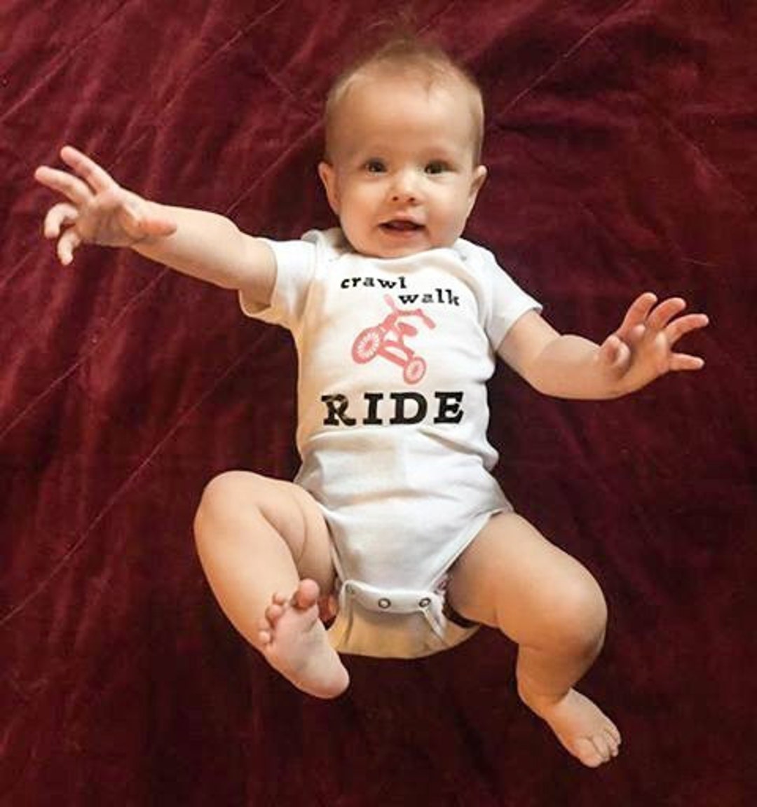 Crawl Walk Ride, Bicycle Baby, Crawl Baby, Ride Baby, Biking Shirt ...