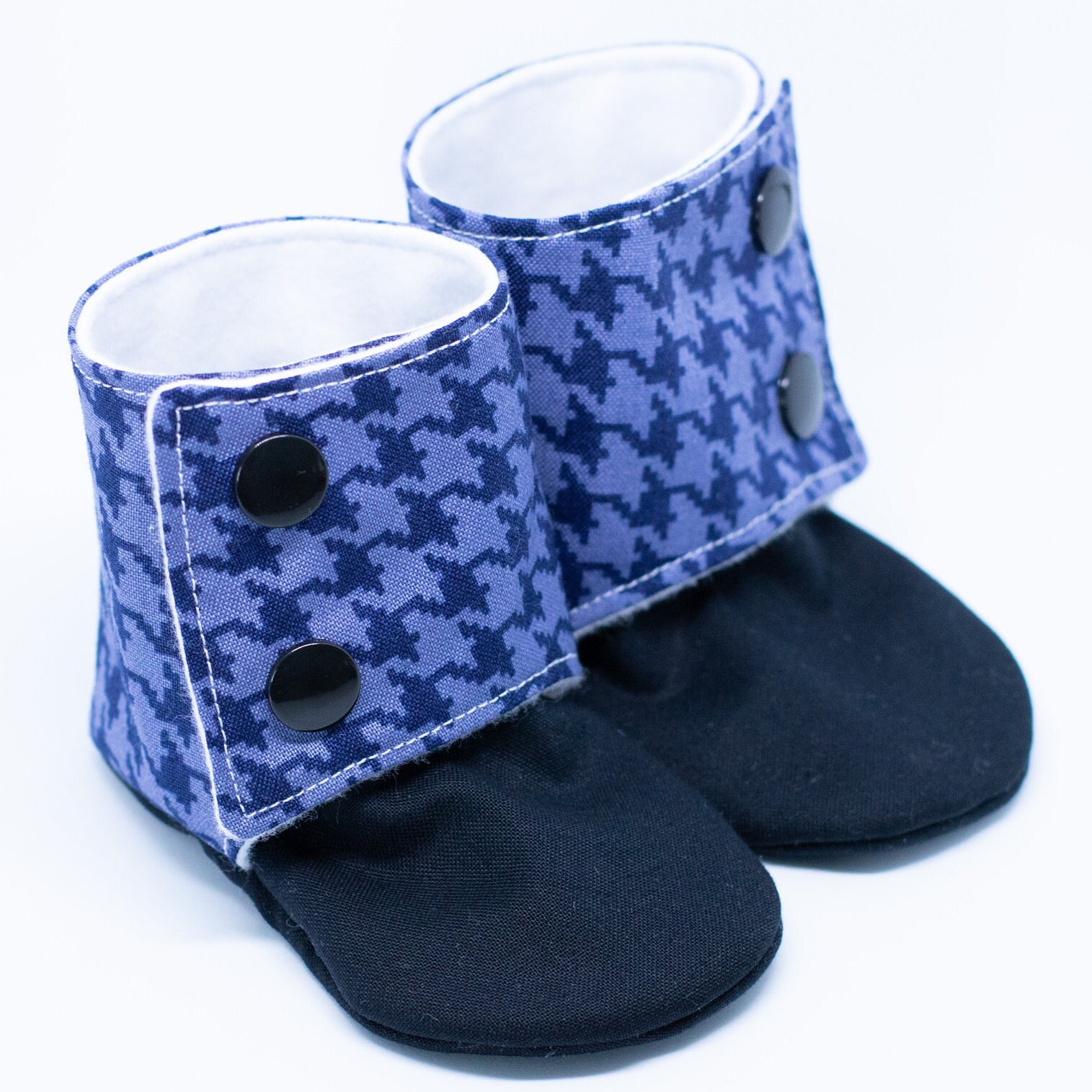 Houndstooth Baby Houndstooth Baby Houndstooth Baby Booties - Etsy