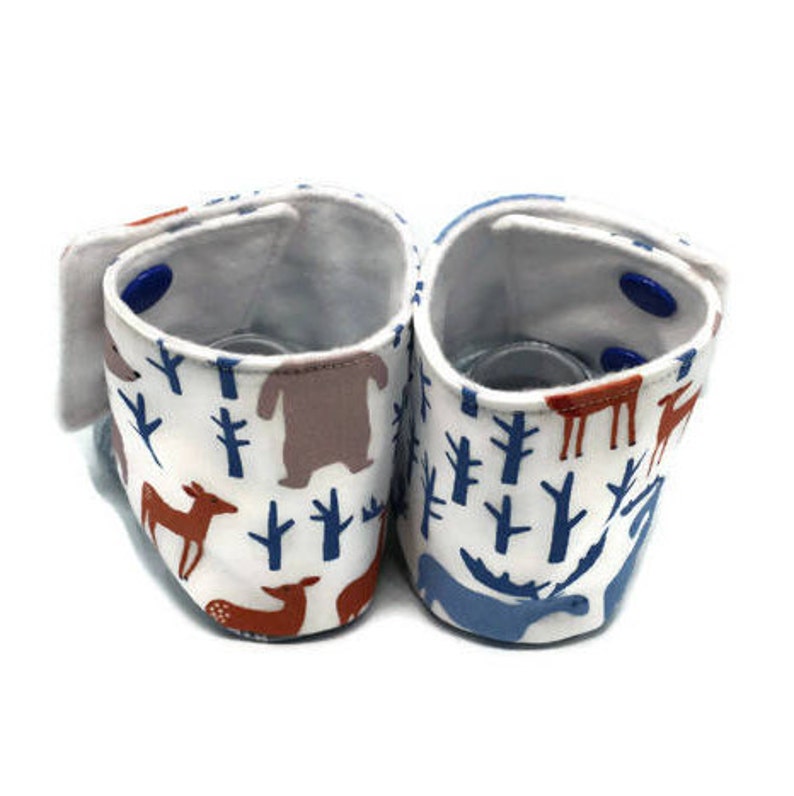 Woodland moose baby booties Eagle Bear Deer Stay on baby | Etsy