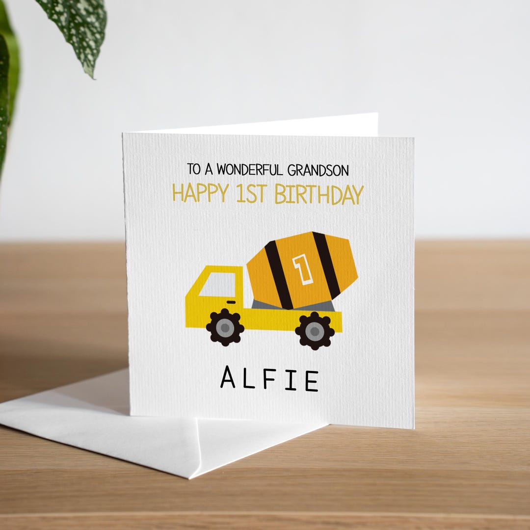 Personalised 1st Birthday Card - First Birthday Card - Age 1 - Happy ...