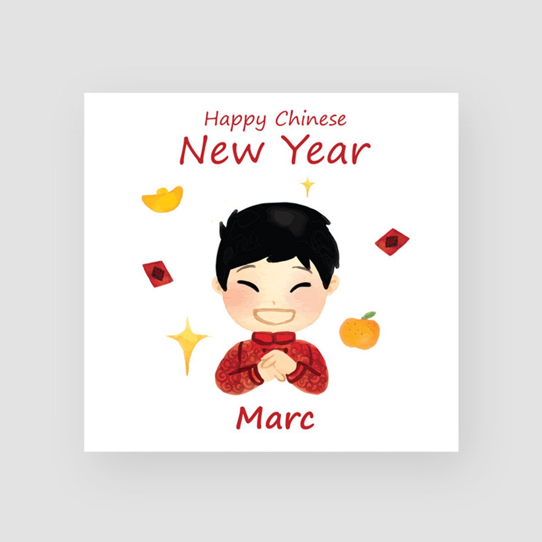 Personalised Chinese New Year Card - Lunar New Year - for Him - Chinese ...