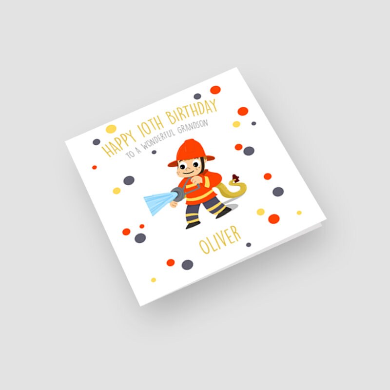 Personalised 10th Birthday Card Boy 10th Handmade Birthday - Etsy