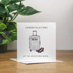 Personalised New Cabin Crew Card Daughter Graduate Air Hostess Card ...