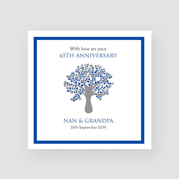 Blue Sapphire Anniversary Card - Etsy