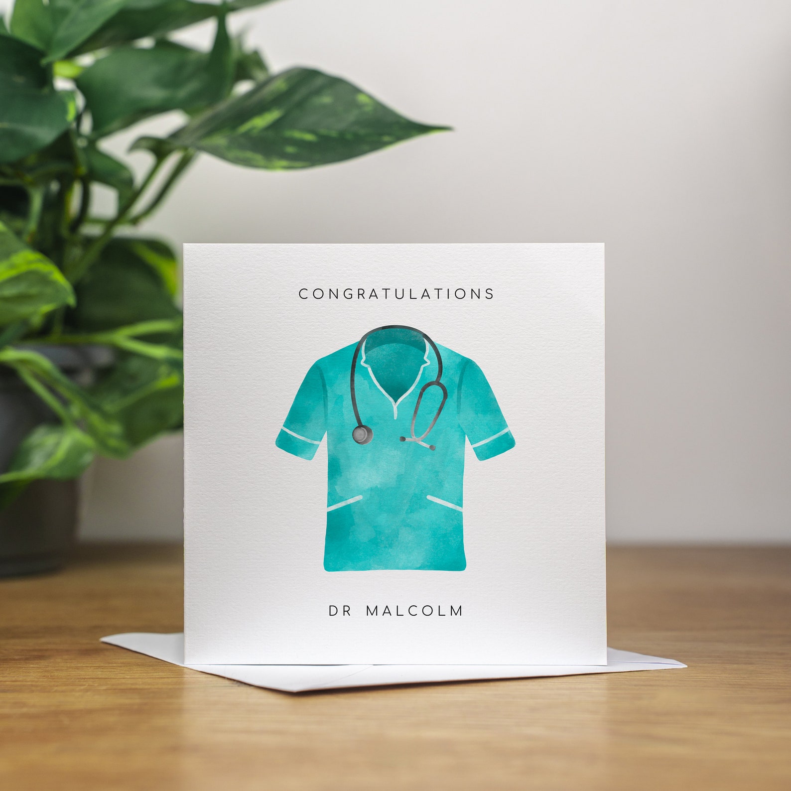 Personalised New Doctor Graduation Card Congratulations Student Dr Card ...