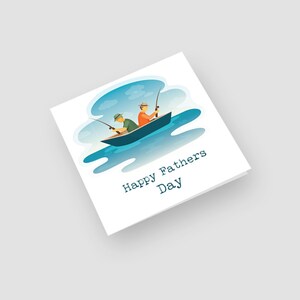 Personalised Happy Father's Day Card for Fisherman Fishing Father's Day ...