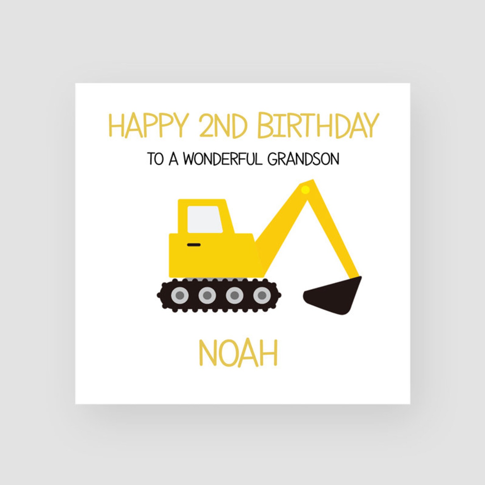 Personalised 2nd Birthday Card Second Birthday Card Age 2 | Etsy