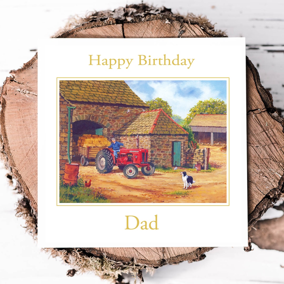 Personalised Farmyard Birthday Card - Farm Birthday Card - Farmer ...