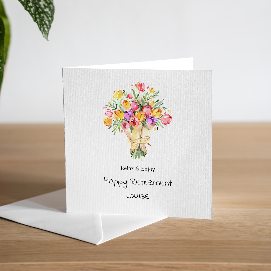 Personalised Retirement Card for Her - Retirement Card for Women ...