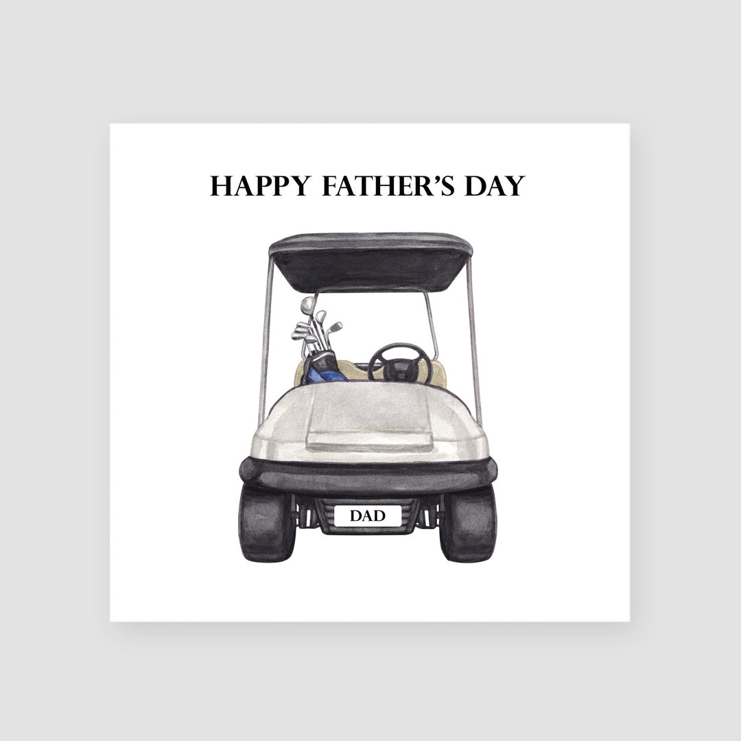 Golf Cart Fathers Day Card Dad Fathers Day Gifts Golfer Fathers Day ...