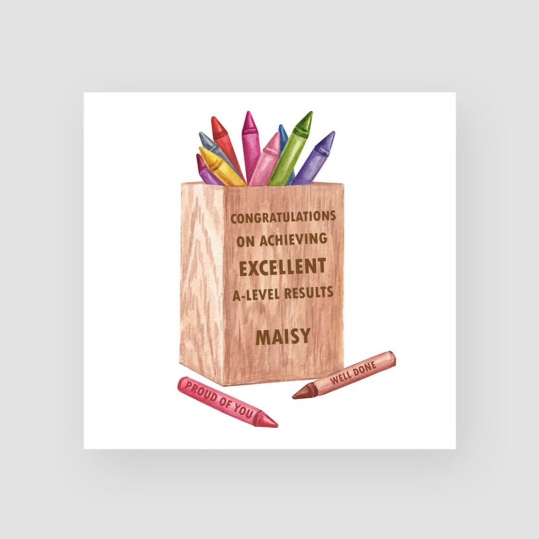 Personalised Congratulations on Passing Your A Levels Card - A Level ...
