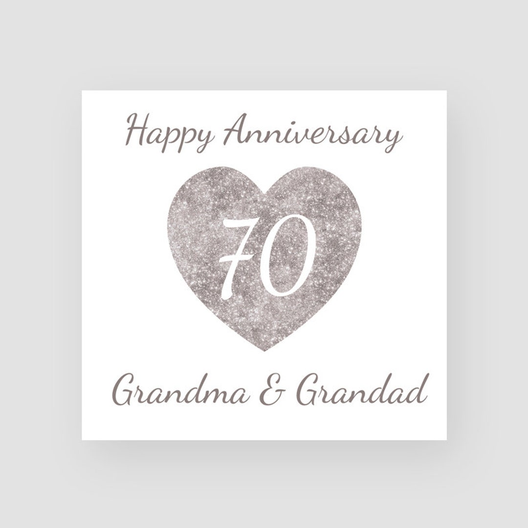 Personalised Platinum 7th Wedding Anniversary Card Handmade 7th ...