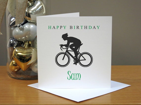 Personalised Cycling/Cycle Birthday Card For Him Sport | Etsy