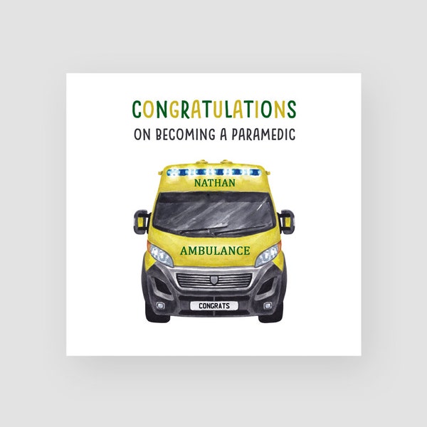 Ambulance Card - Etsy