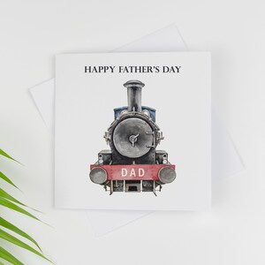 Steam Train Fathers Day Card Dad Fathers Day Gifts Steam Engine Fathers ...