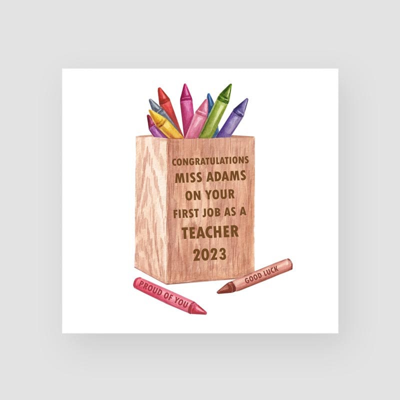 Congratulations New Job Teacher